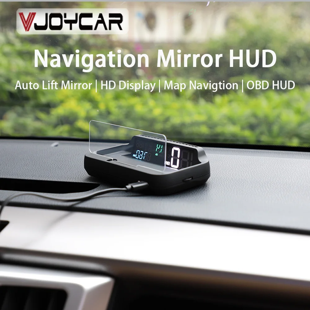 Vjoycar-Car-Navigation-HUD-OBD2-Auto-Lift-Mirror-Projector-Glass ...
