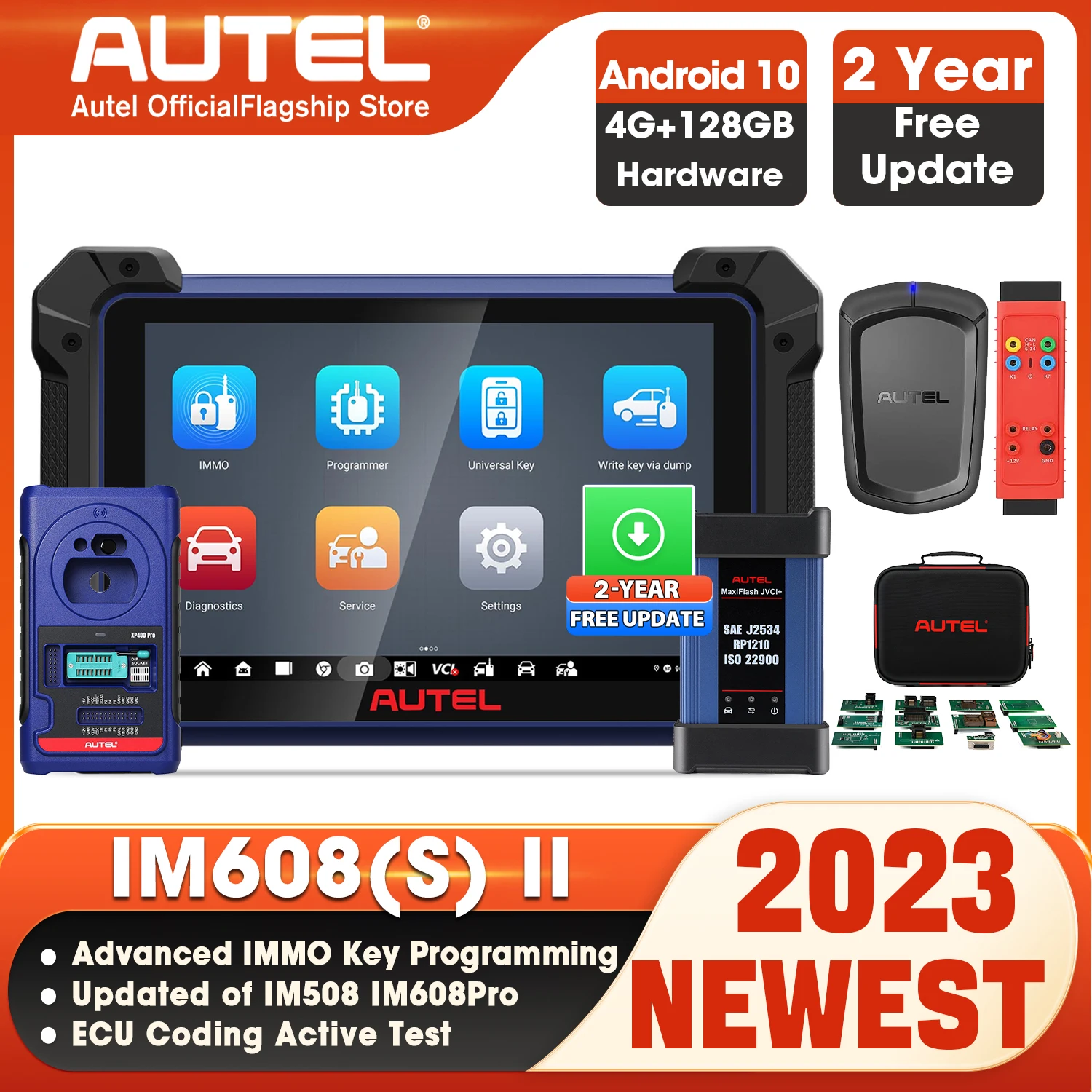 Autel Maxiim Im608 Ii Xp400pro Key Programmer Obd2 Diagnostic Tools Immo Key Programming Tool ...
