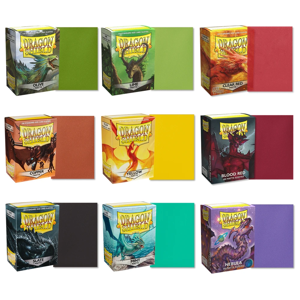 100-PCS-BOX-Colorful-Matte-Cards-Sleeves-Denmark-Dragon-Shield-Cards ...