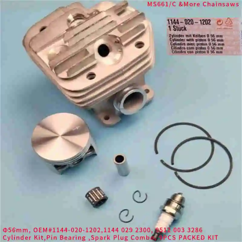 56MM-MS661-CYLINDER-PISTON-KIT-1144-020-1202-FOR-STIHL-MS661C-CHAINSAW ...