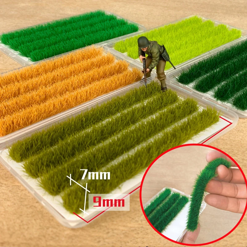 Miniature-Bush-Grass-Model-For-Making-Diy-Sand-Table-Building-Scene ...