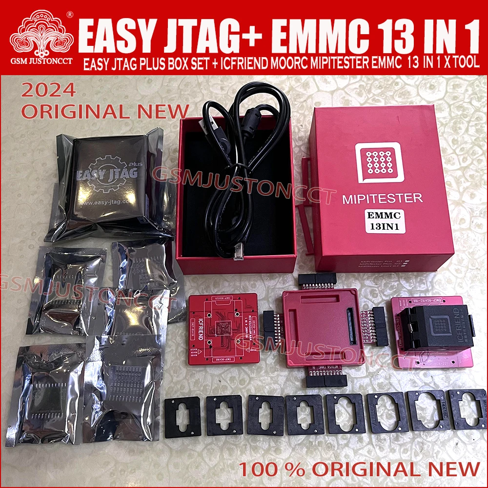 2024-Original-New-Z3x-Easy-Jtag-Plus-Box-Full-Set-And-ICFRIEND-EMMC ...
