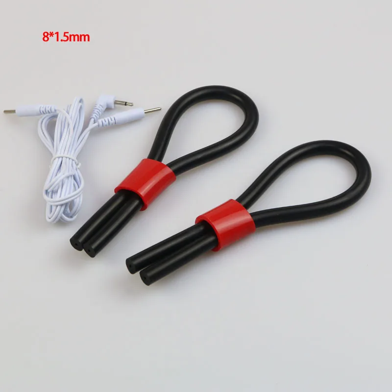 Adjustable Conductive Loops Cock Rings E-Stim Monopolar Electrosex ...