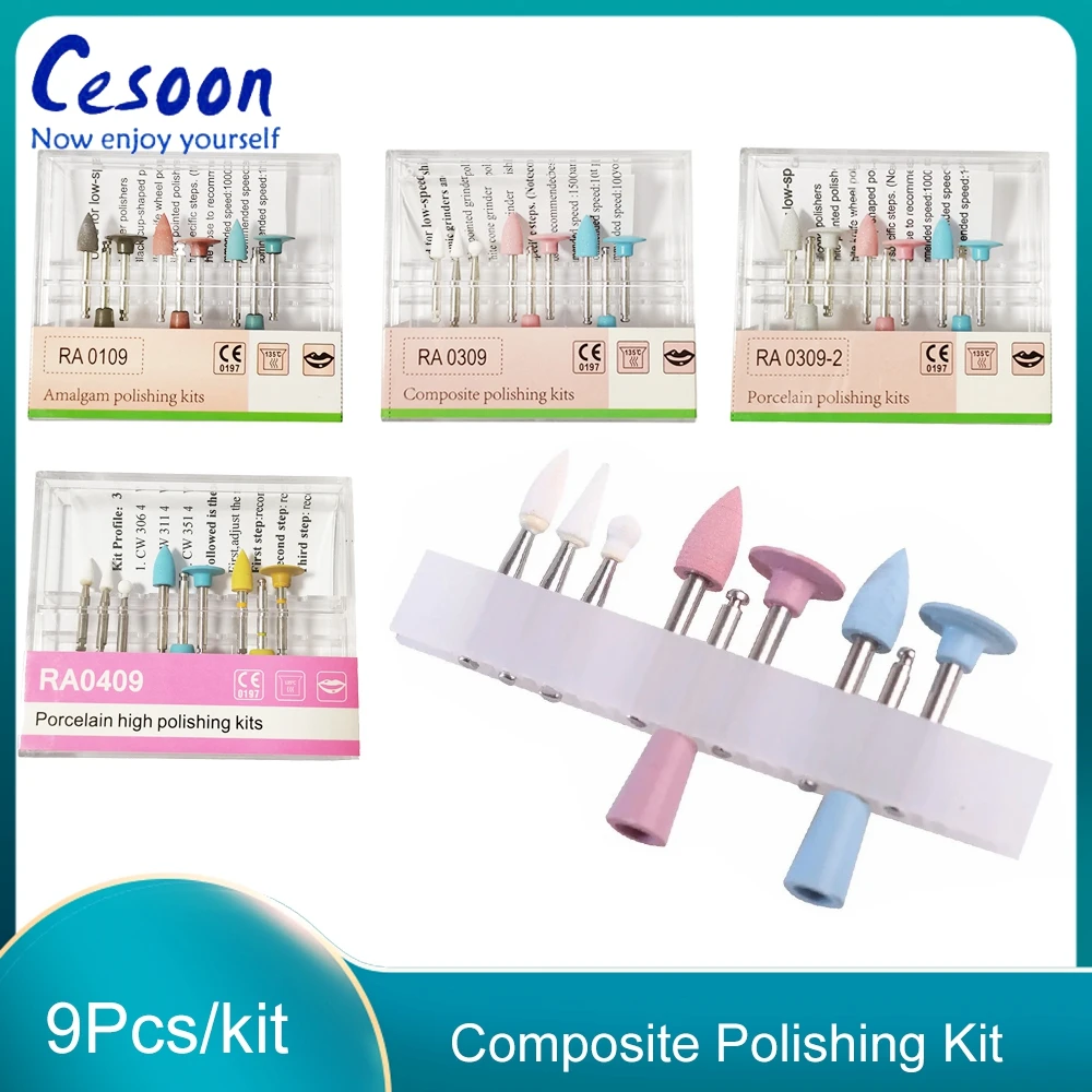 9Pcs-Box-Dental-Composite-Polishing-Kit-RA0309-0409-Ceramic-Silicone ...