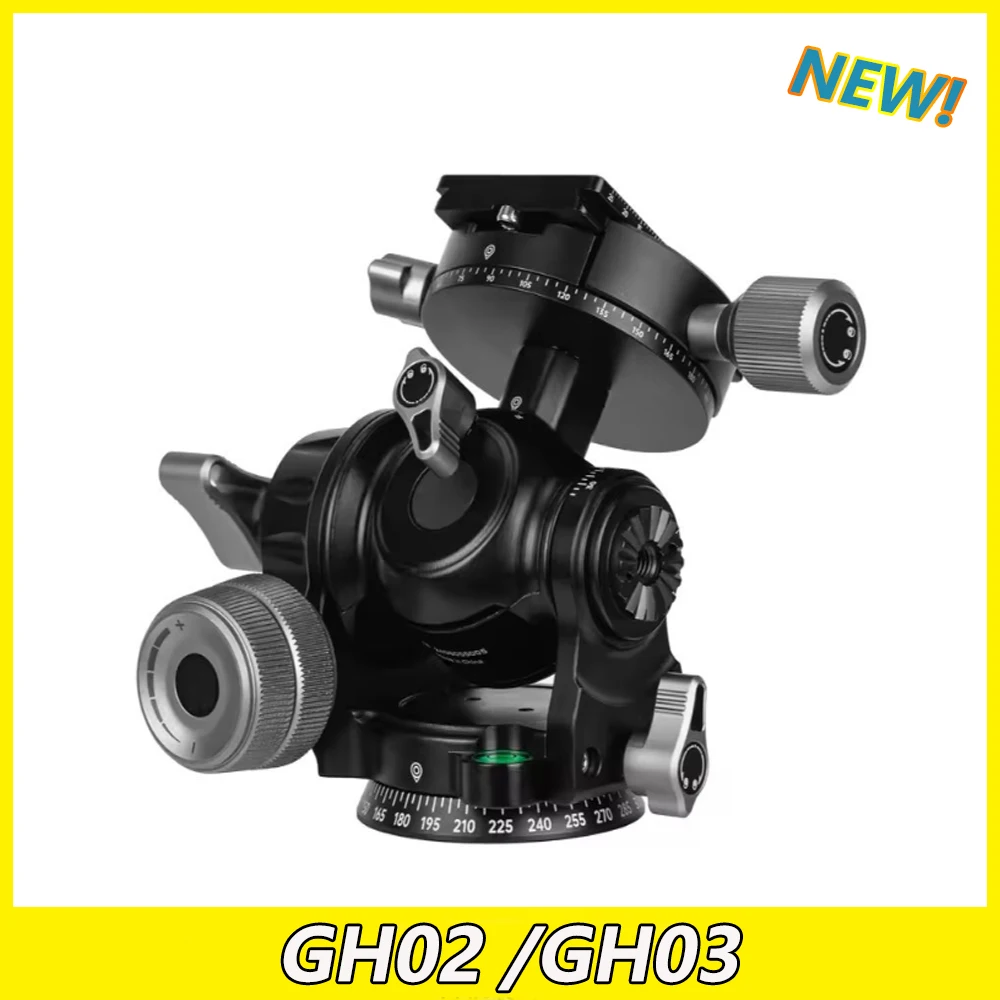 Fotopro GH02 /GH03 3D ギアヘッド精密構成グリップ付きマクロミリメートル撮影アーキテクチャ最大負荷 5kg ...