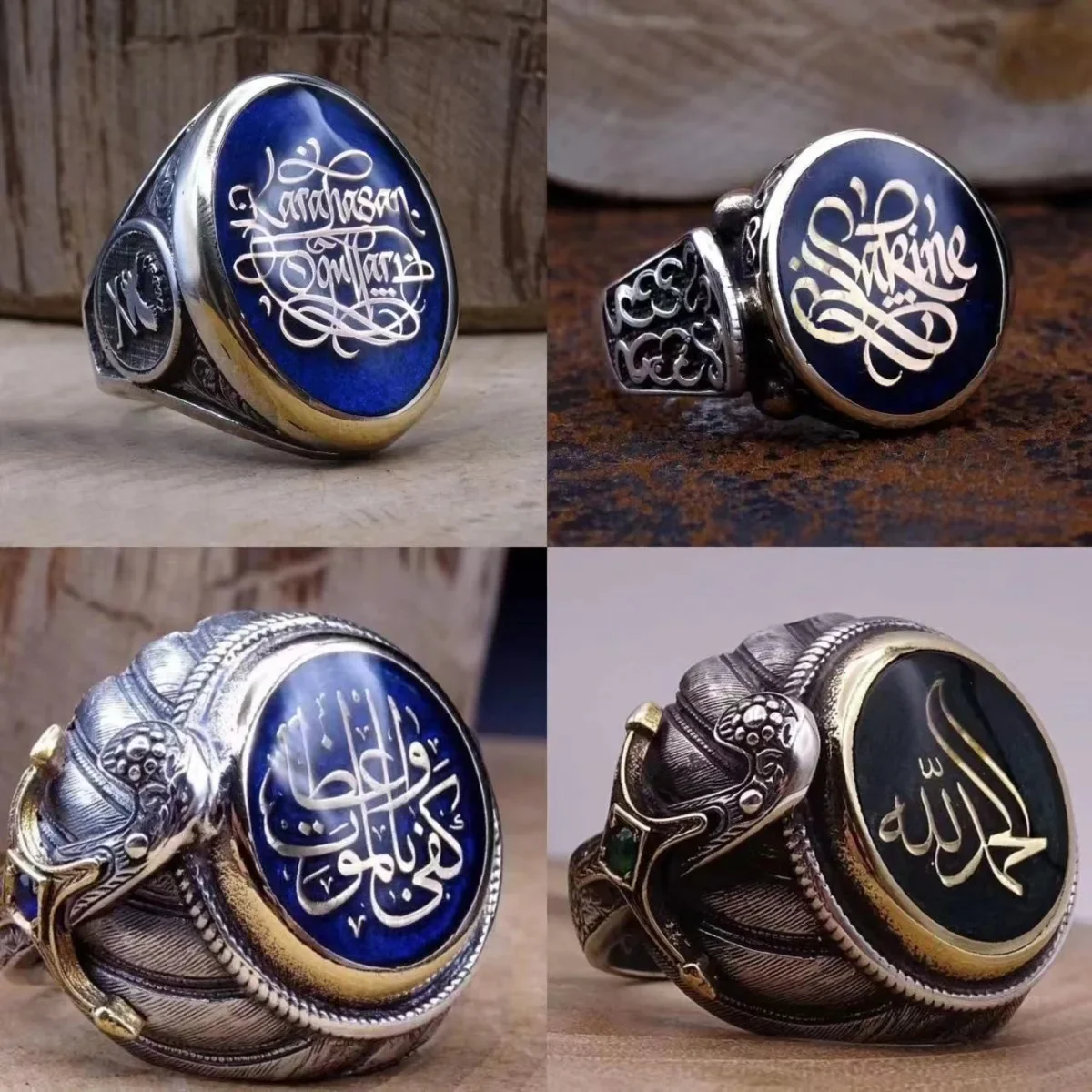 Vintage-Arab-Style-Rings-for-Men-Stainless-Steel-Ethnic-Jewelry-Arabian ...