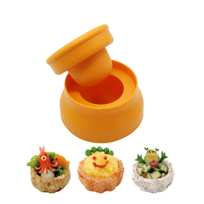 LMETJMA Japanese Rice Mold DIY Plastic Rice Ball Cup Mold Maker ...