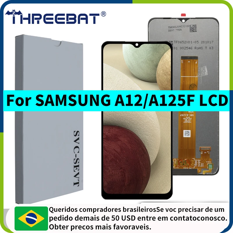 High quality Display For Samsung A12 A125F A125F/DS display LCD touch ...