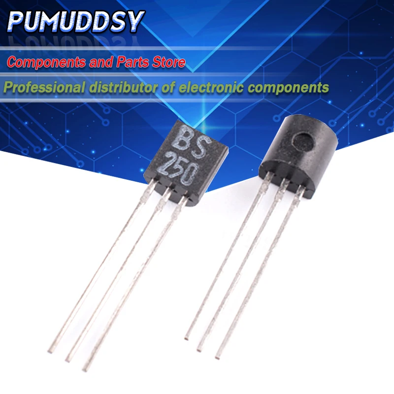 10PCS BS250 TO-92 P channel 45V 0.23A 0.7W IC - AliExpress 502
