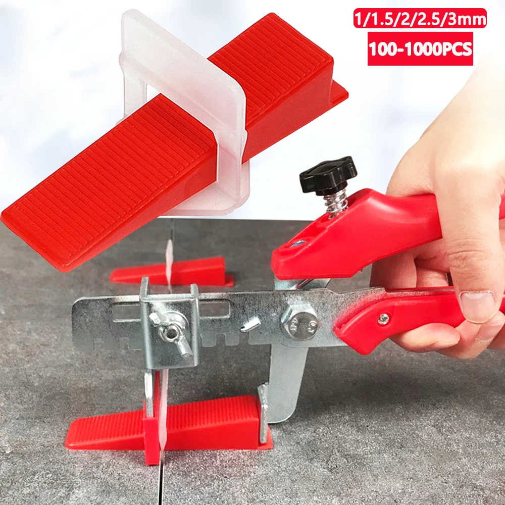 25-1200PCS-Floor-Tile-Leveling-System-Clips-Spacers-Straps-Tile-Piler ...
