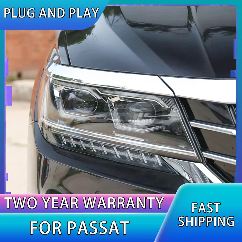 LED-Headlights-For-Volkswagen-Passat-2019-2021-LED-Car-Lights-Angel ...