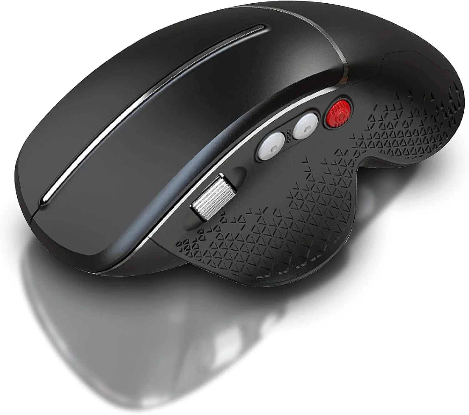 Wireless Ergonomic Vertical Mouse USB Wireless Mouse Side Roller Slient ...
