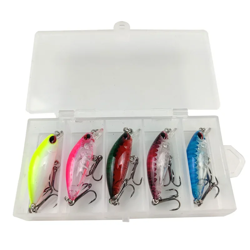 Artificial-Plastic-Hard-Bait-Set-Floating-Minnow-Fishing-Lures-Fishing ...