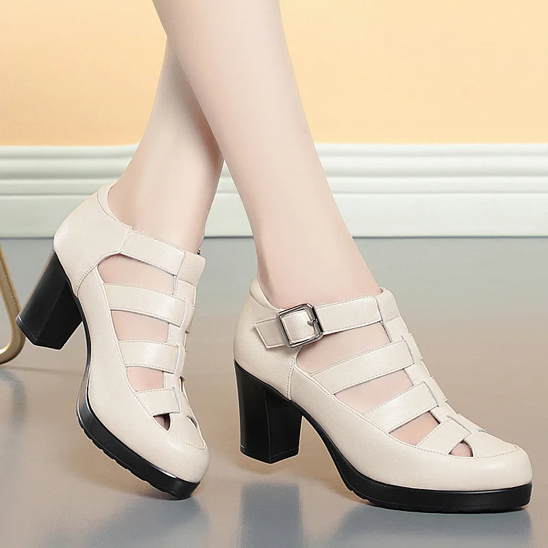 5-5cm-7cm-Breathable-Cutout-Close-Head-Platform-Shoes-Soft-Leather-2024 ...
