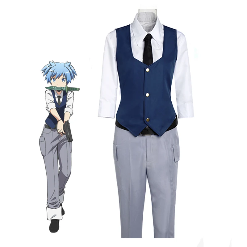 Anime Assassination Classroom Shiota Nagisa Cosplay Costume Uniform ...