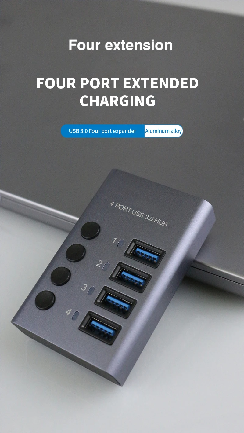 Type 2-Répartiteur USB à plusieurs ports pour la maison, concentrateur ...