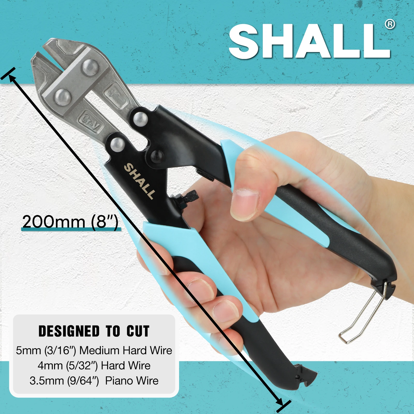 SHALL 200mm(8'') Bolt Cutters Household Cutter Pliers Multifunctional ...