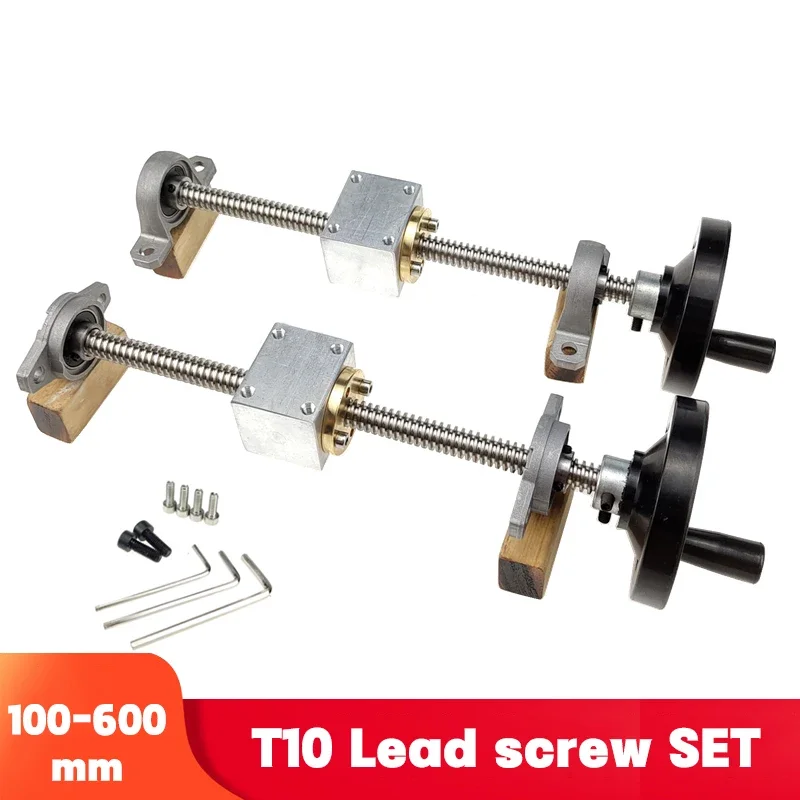 handwheel-lead-guide-rail-screw-T10-lead-screw-10mm-250-300-400-500mm ...