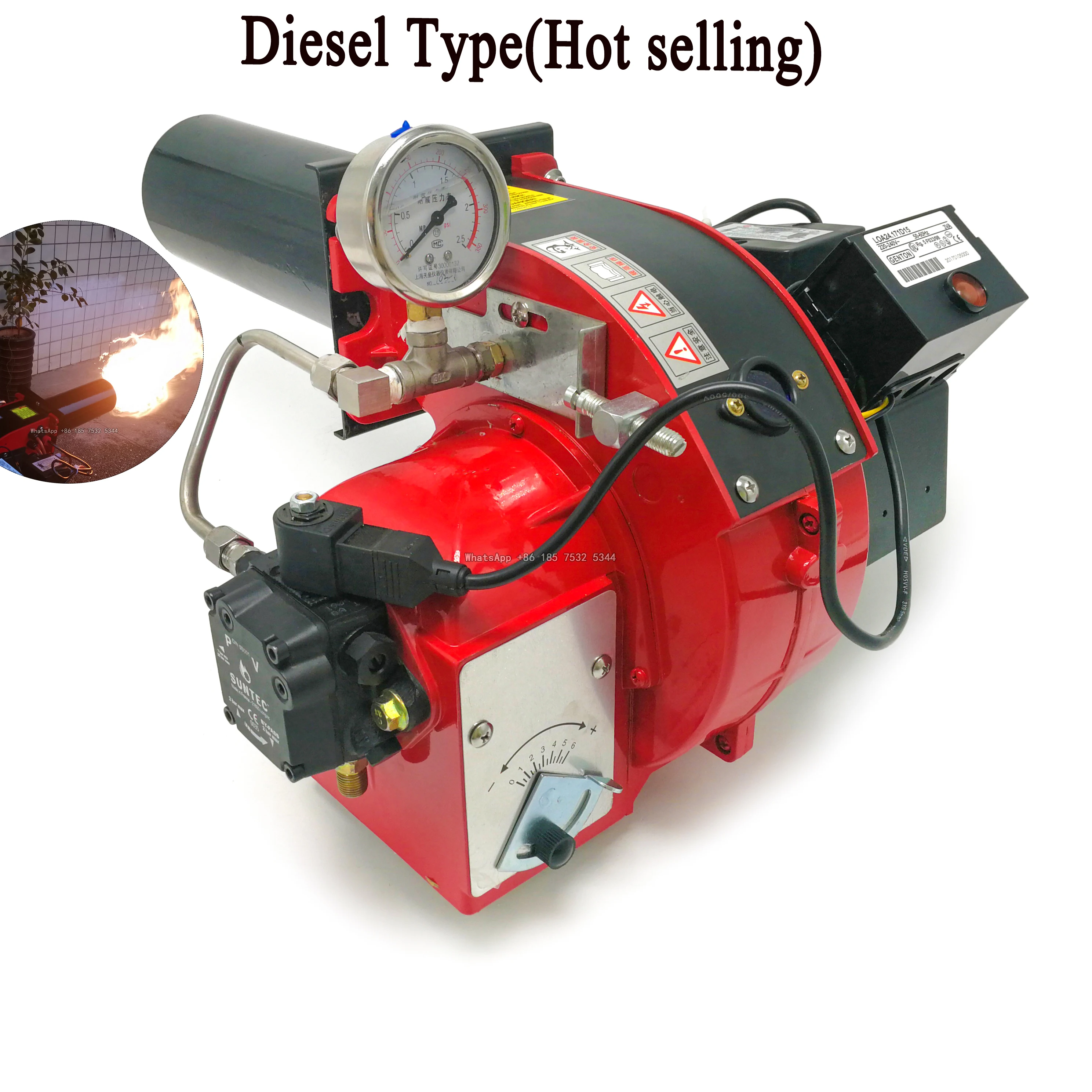 Industrial-Fuel-Oil-Burner-For-Oven-Fast-Heating-Diesel-Heater-Boiler ...