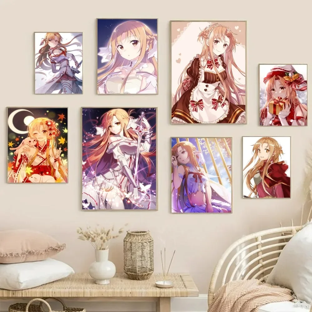Asuna-Sword-Art-Online-Anime-Poster-HD-Posters-Home-Room-Bar-Cafe-Decor ...