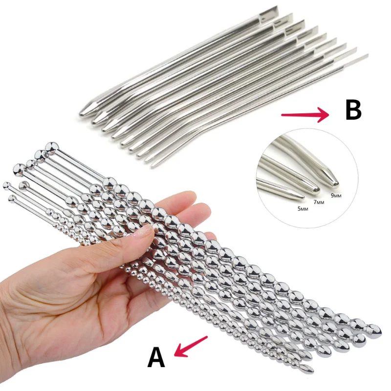 HotX Stainless Steel Curved/Smooth Urethral Plug Urethral Dilators Male ...