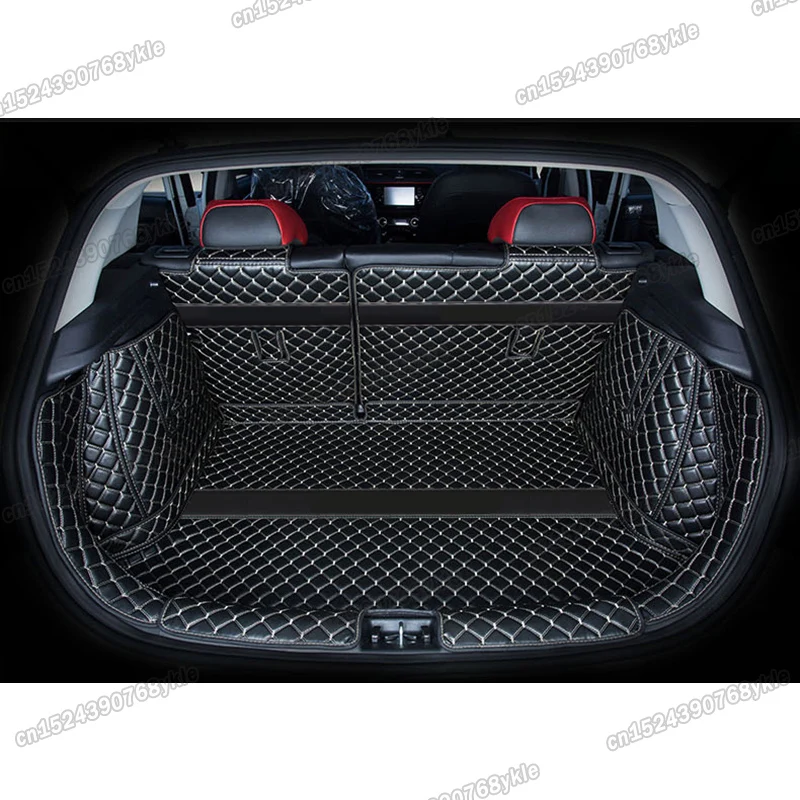 leather car trunk mat cargo liner rear boot door sill threshold cover ...