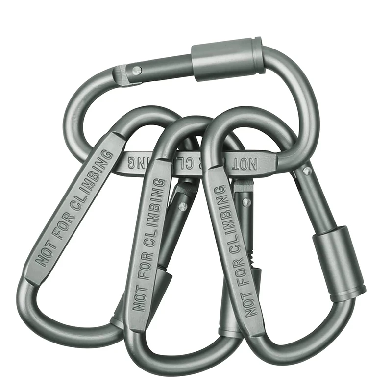 High Quality Aluminum Carabiner D-ring Key Chain Travel Kit Camping ...