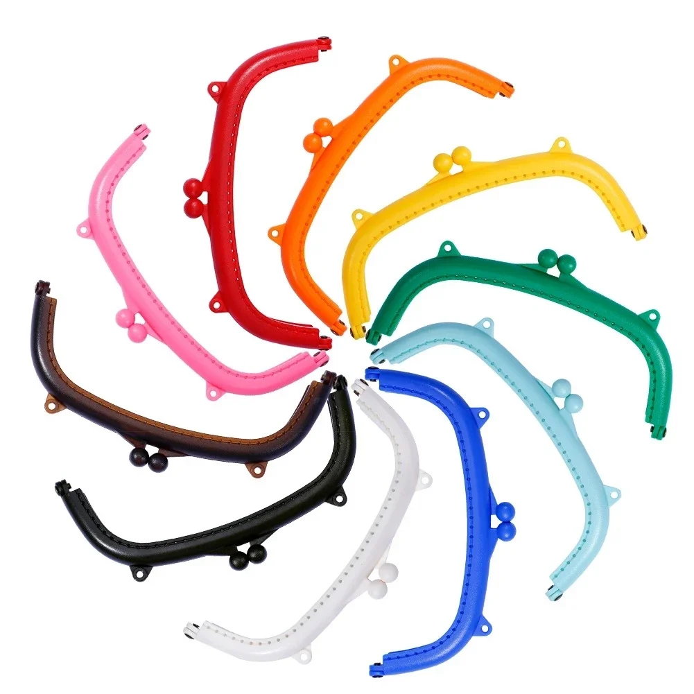 16CM-Candy-Color-Resin-Plastic-Purse-Frame-with-Hole-Partchwork-for-Bag ...