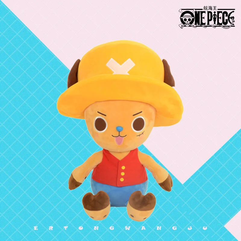 30-80cm Genuine Chopper Kawaii Giant Cartoon Character Plush Toys High ...