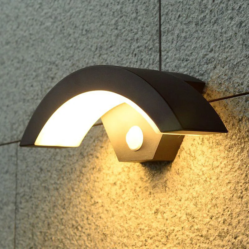 Modern-minimalist-fan-shaped-LED-outdoor-waterproof-human-sensing-wall ...