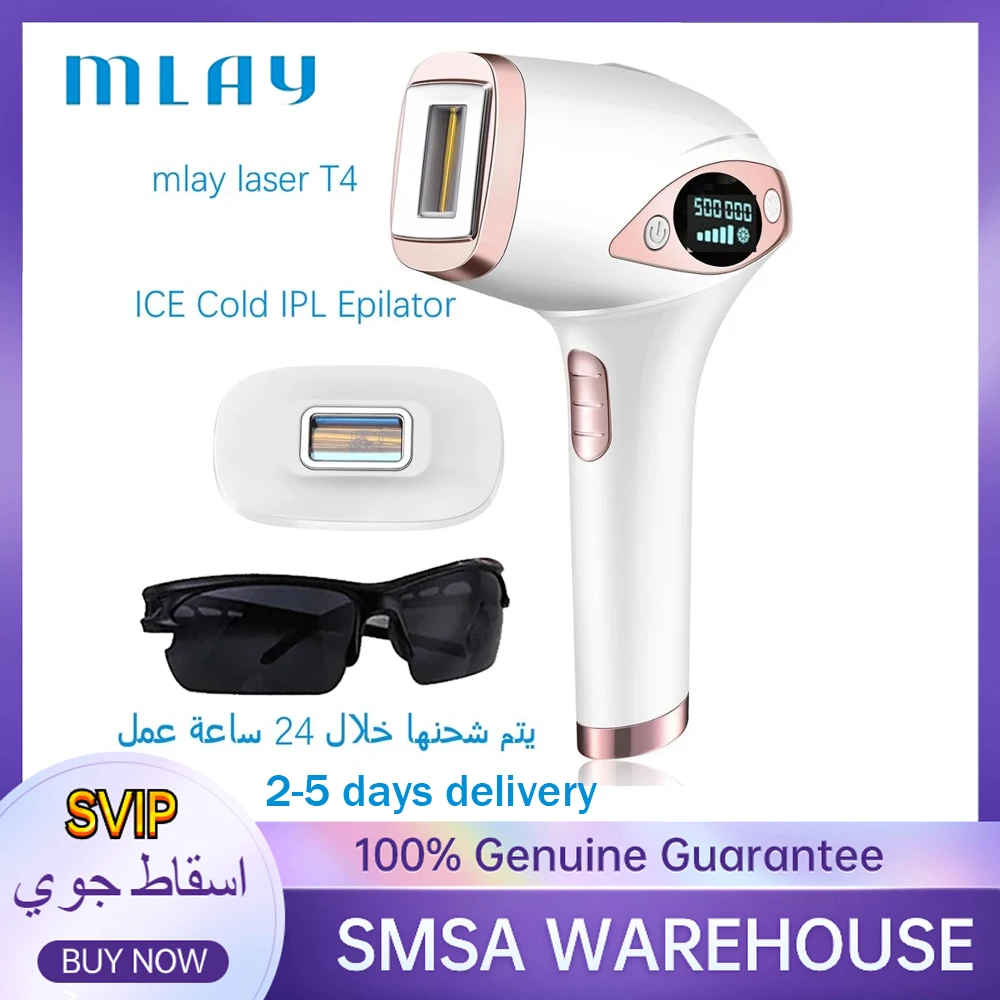 MLAY-T4-Laser-Hair-Removal-Device-IPL-Epilator-500000-Flashes-Home-Use ...