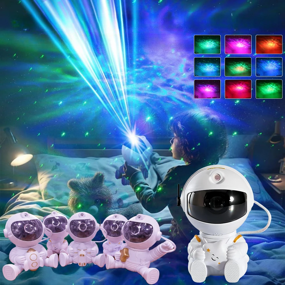 Galaxy-Star-Projector-LED-Night-Light-Starry-Sky-Astronaut-Lamp-Bedroom ...