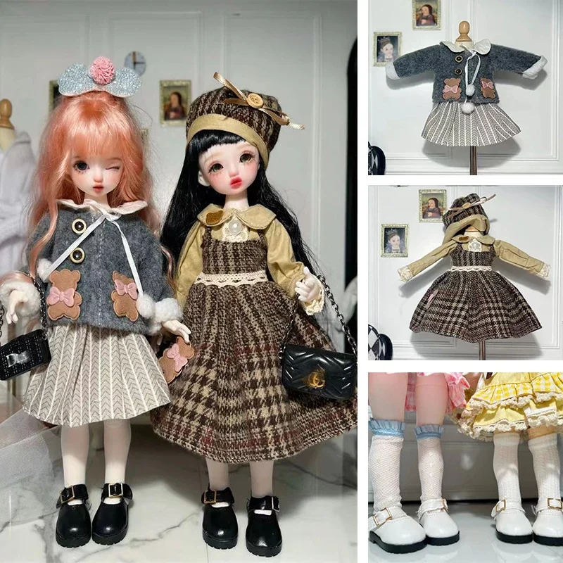 Blythe-Doll-Outfit-com-sapatos-roupas-de-boneca-terno-fashion-saia-de ...