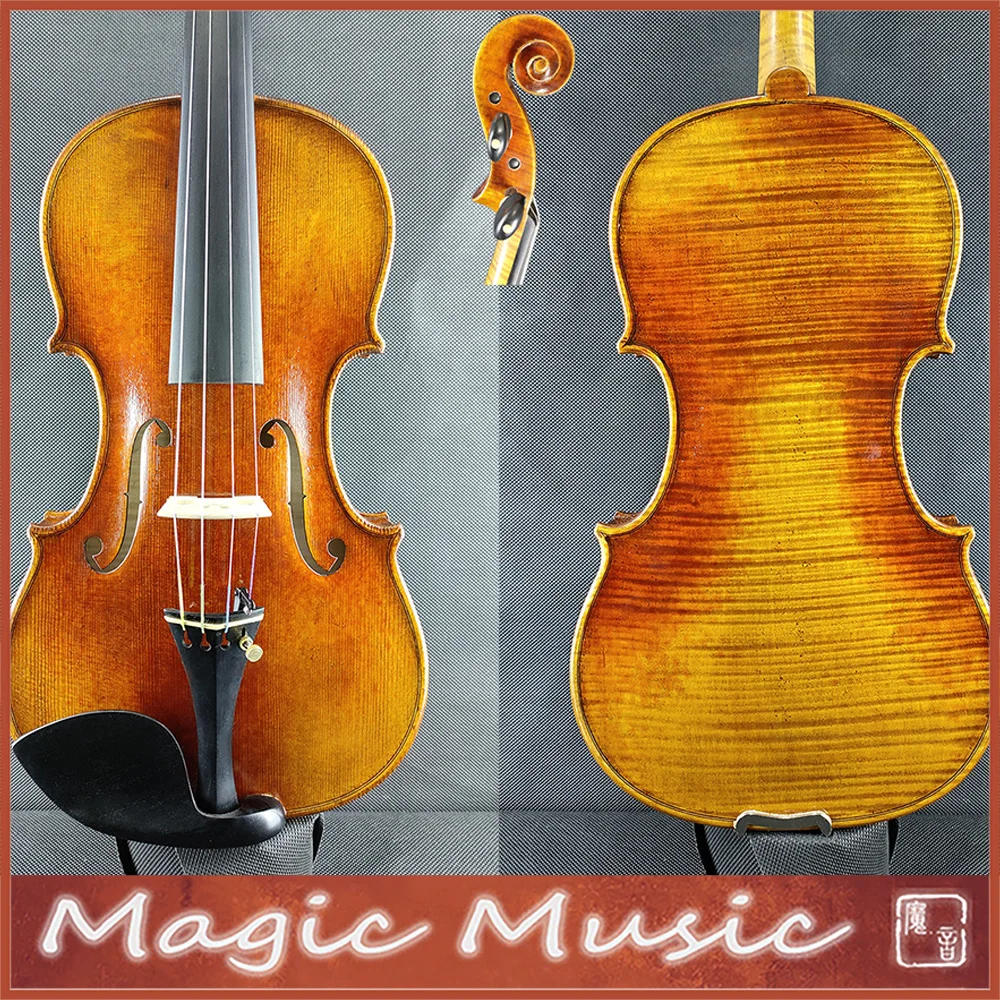 One-Piece-Back-Master-II-Level-Guarnerius-Violin-Size-4-4-European-Wood ...