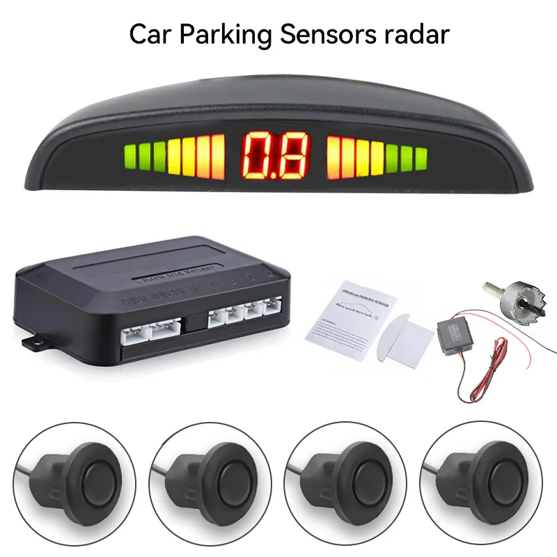 Vehicle-LED-Screen-Parking-Sensor-Kit-4-Sensors-22mm-Reverse-Radar ...
