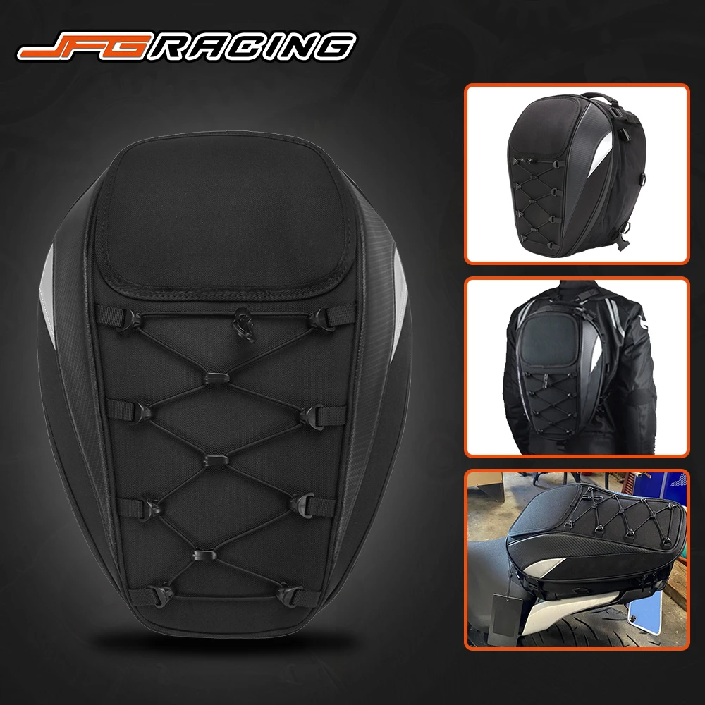 Motorcycle Accessories Backpack Tailbag Waterproof Large Capacity Rider ...