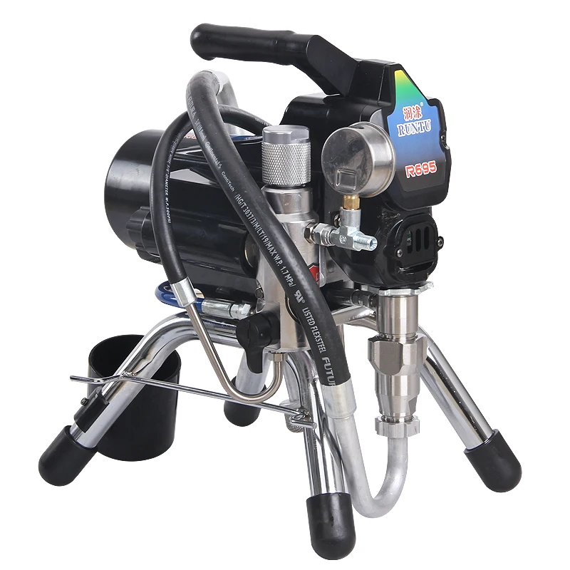 220V electric high-pressure airless spray paint machine 110V handheld ...