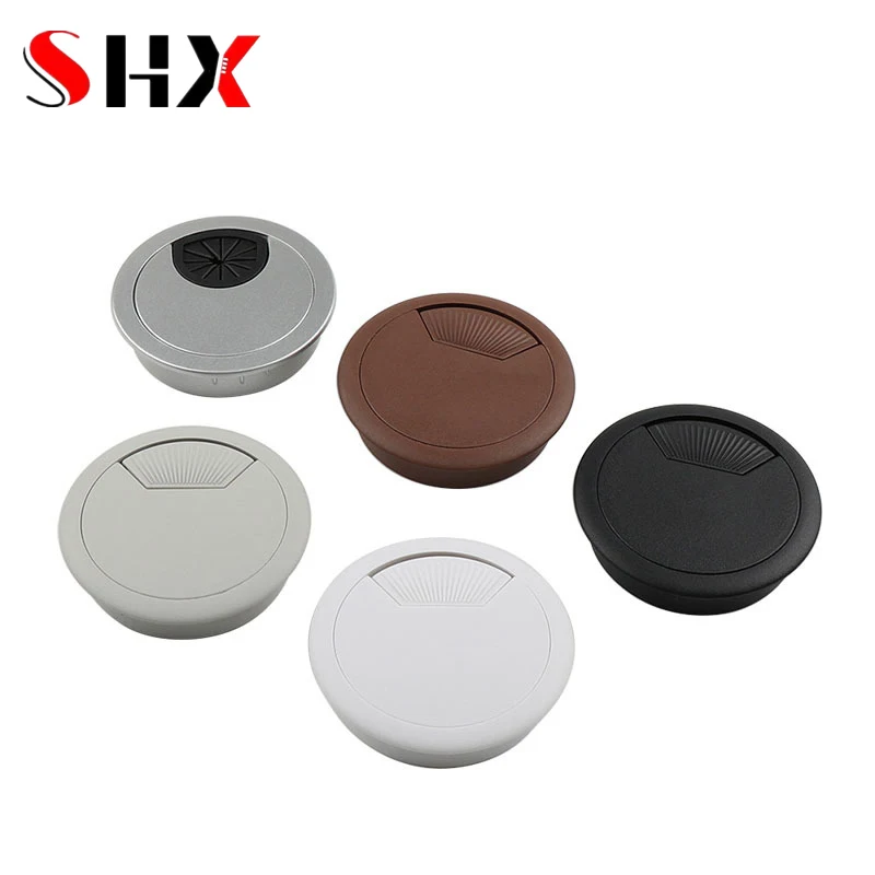 2-Pcs-Hot-ABS-Desk-Wire-Hole-Cover-Base-50mm-Office-Desk-Grommet-Table ...