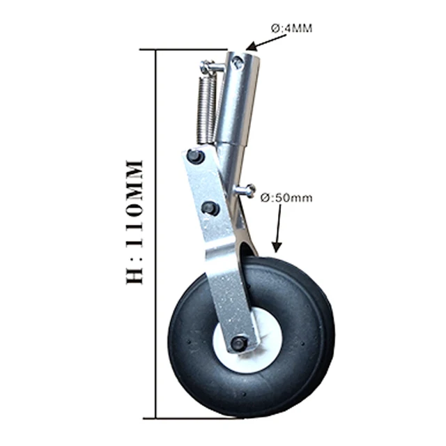 Aluminum Alloy Retractable Damping Landing Gear 110/130/140/150mm PU ...