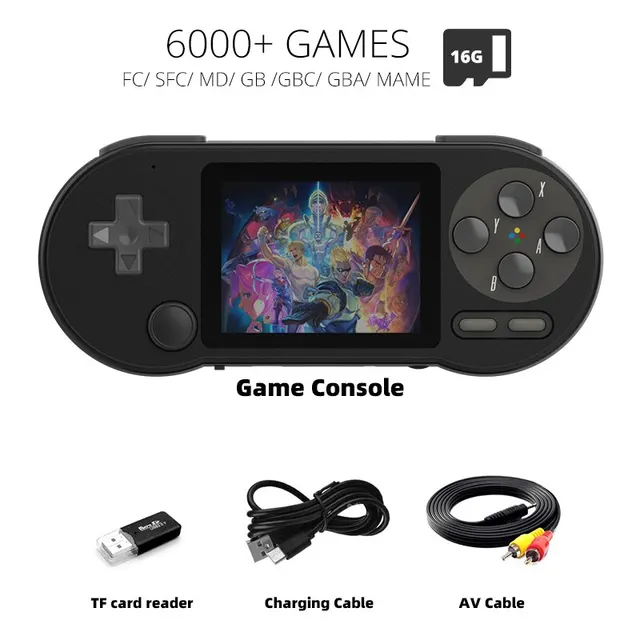 DATA FROG SF2000 3 Inch Screen Handheld Game Console Player Portable ...