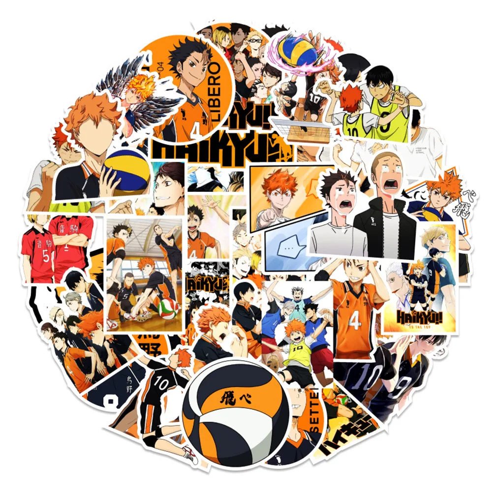 10-30-50pcs-Anime-Haikyuu-Cartoon-Stickers-Cool-Volleyball-Sports ...
