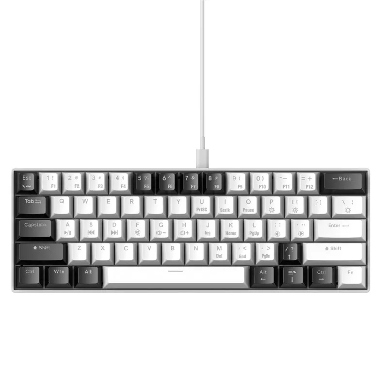 Customized-RGB-Mechanical-Keyboard-Green-Black-Tea-Axis-61-Key ...