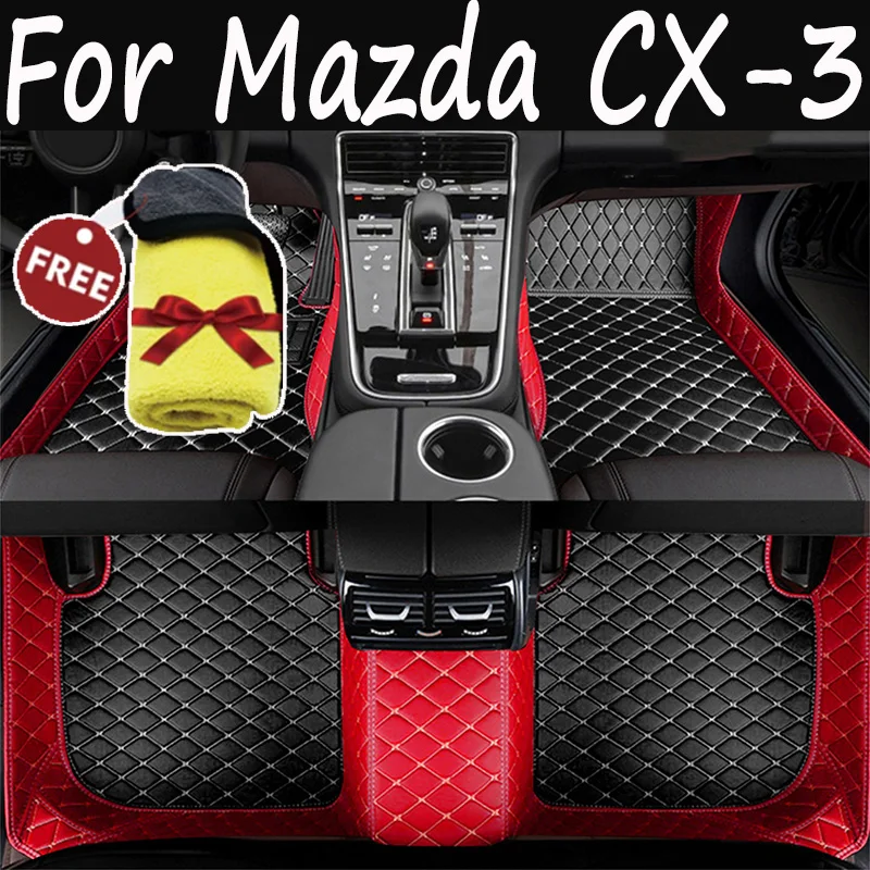 Car-Floor-Mats-For-Mazda-CX-3-CX3-DK-2016-2022-Leather-Luxury-Mat ...