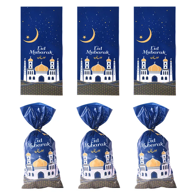 50-100PCS-Eid-Mubarak-Gift-Bags-Plastic-Candy-Cookie-Bag-Ramadan ...