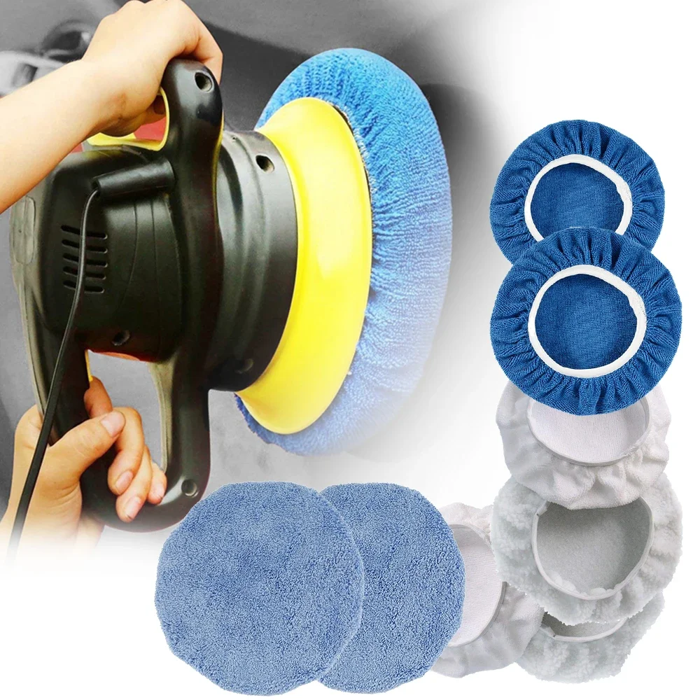 8Pcs-Car-Microfiber-Polisher-Pad-10-Inch-Wash-Buffer-Waxing-Sleeve ...