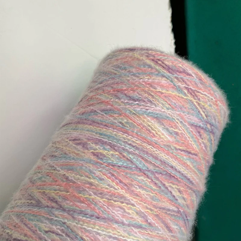 Beautiful-Soft-Smooth-Rainbow-Space-Dye-Fancy-Wavy-Yarn-Acrylic-Thin ...