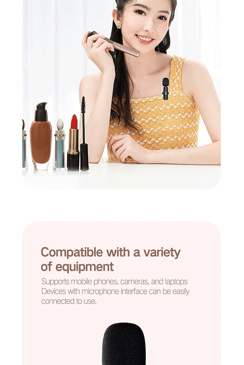 Generic K35 3.5mm 2 In 1Wireless Lavalier Microphone,Type-C Short Live Video Microphone @ Best ...