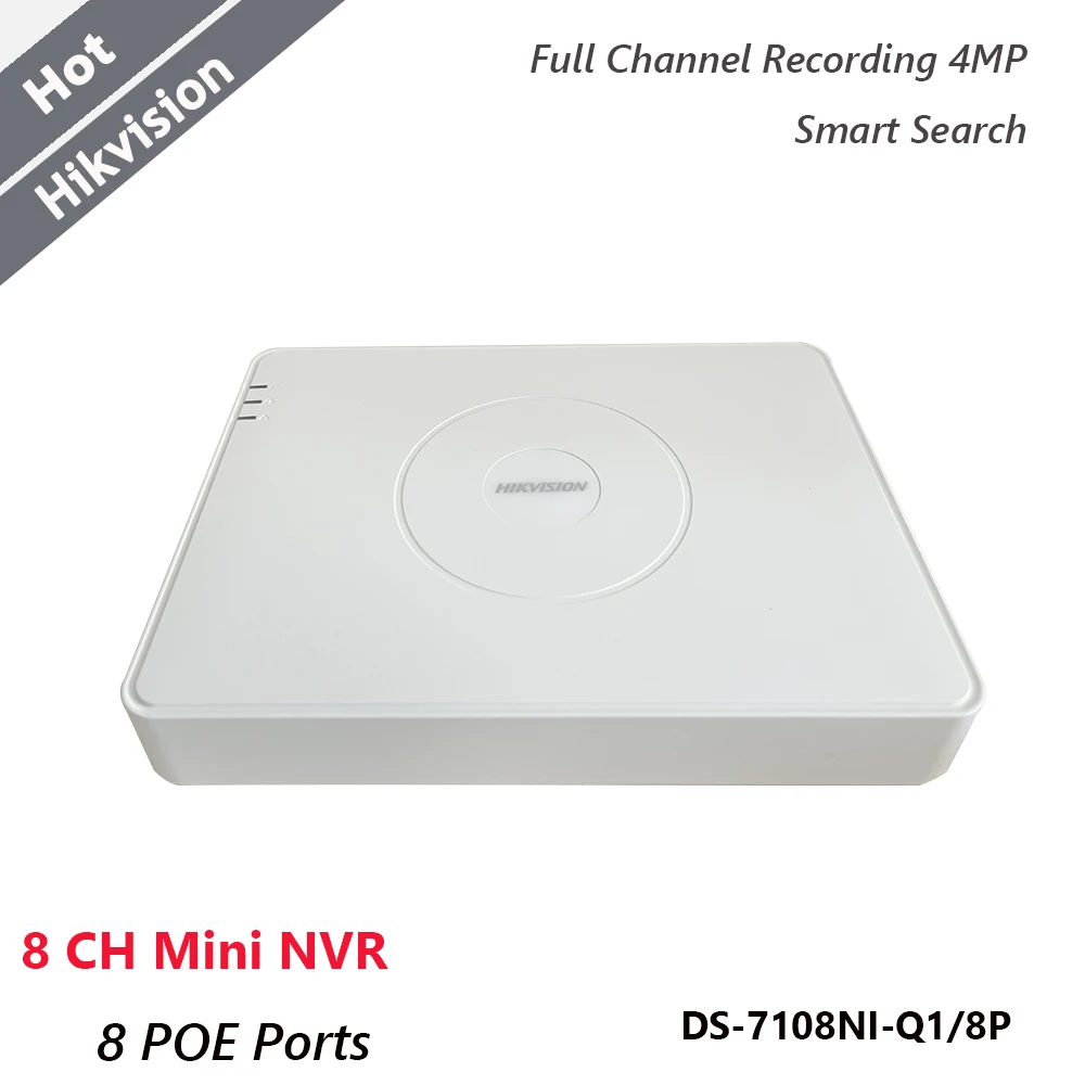 Hikvision-8-Channel-NVR-8ch-Mini-1-Sata-8-PoE-Ports-Network-Video ...