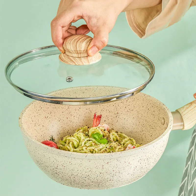 Frigideira-com-tampa-de-vidro-Frigideira-antiaderente-dur-vel-Fog-o-de ...