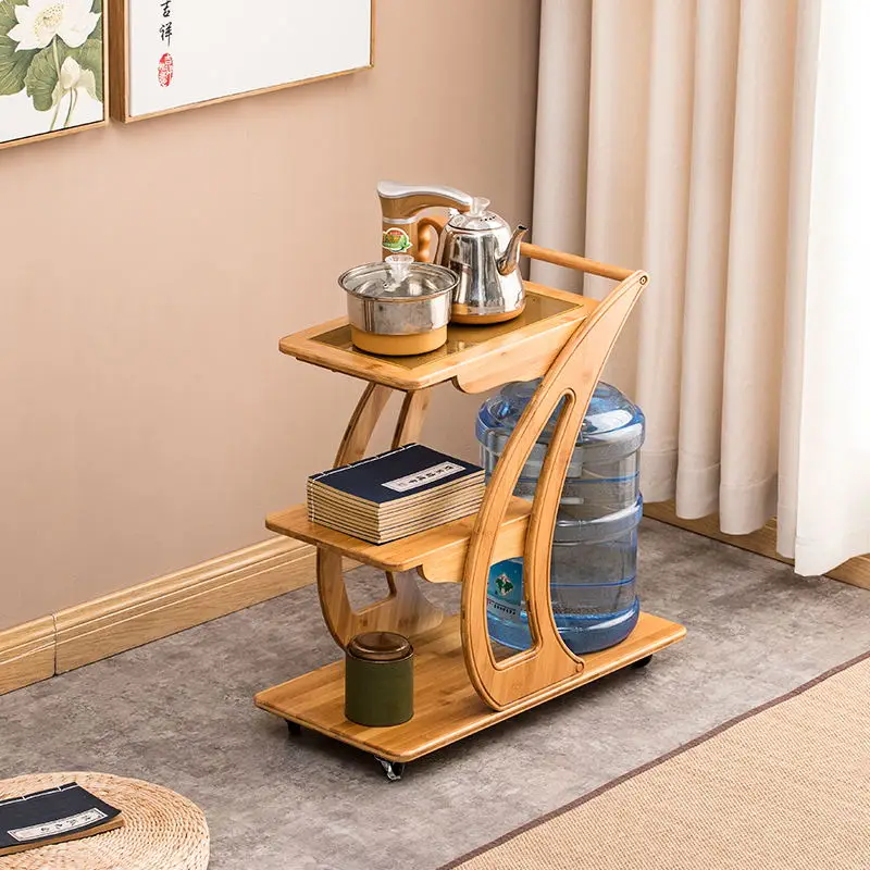 Mobile Tea Cart, Automatic Multi-function Tea Cabinet, Tea Shelf Side ...